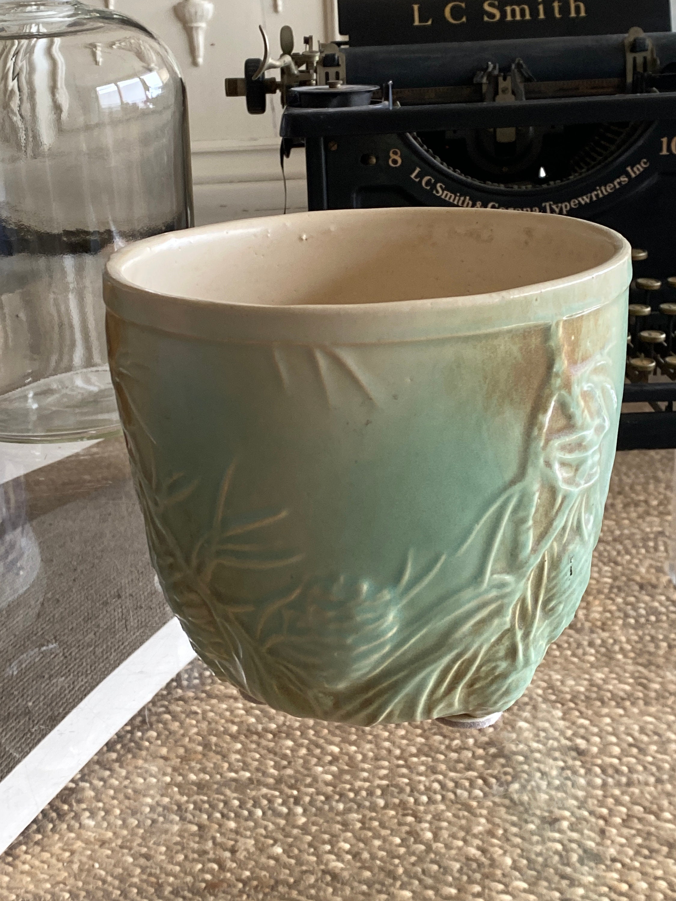 Vintage Mccoy Pottery Planter Jardiniere Mccoy Rustic Line 600 Pine ...