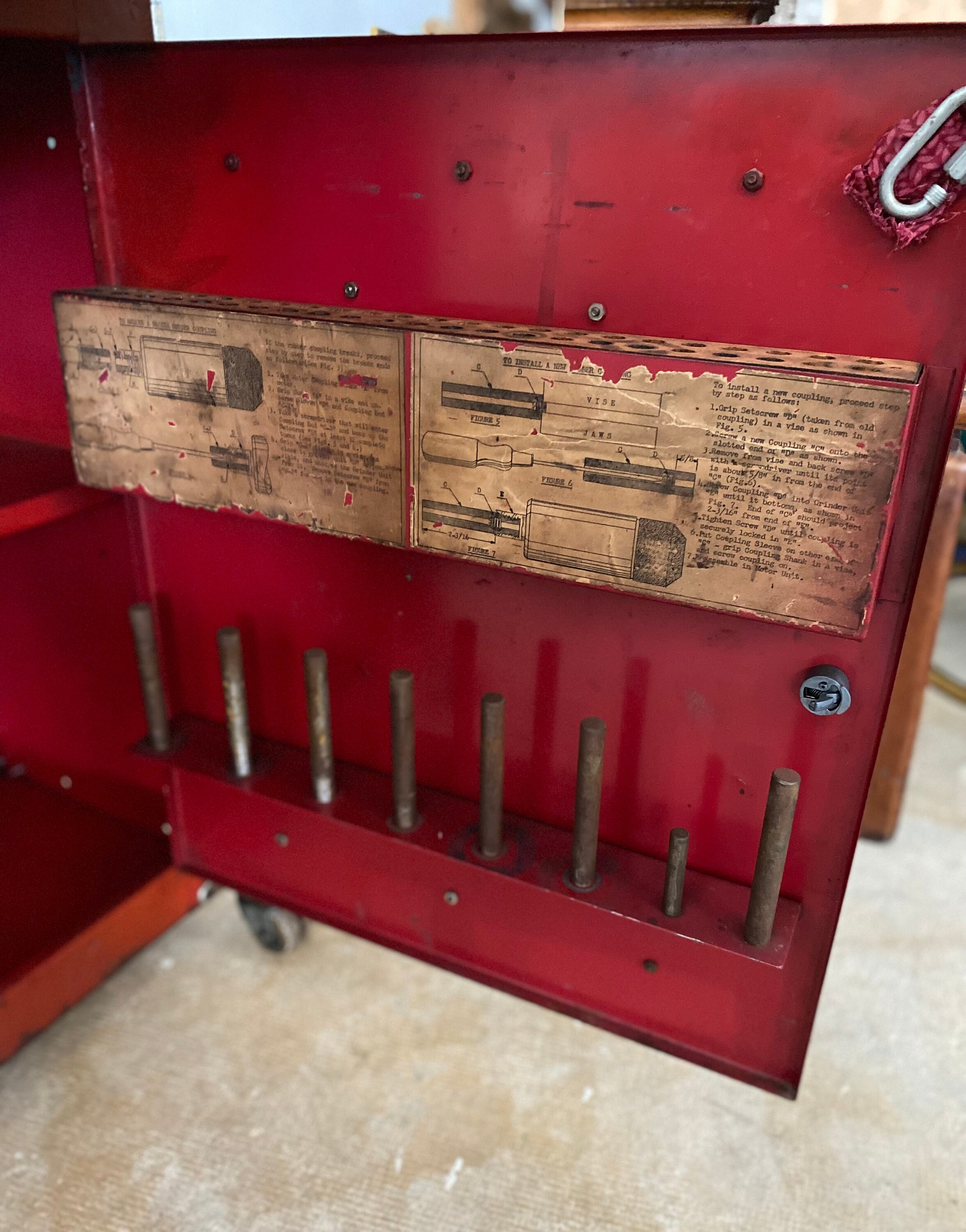 The KWIK WAY System Repurposed 1940's Industrial Rolling Valve Cabinet ...
