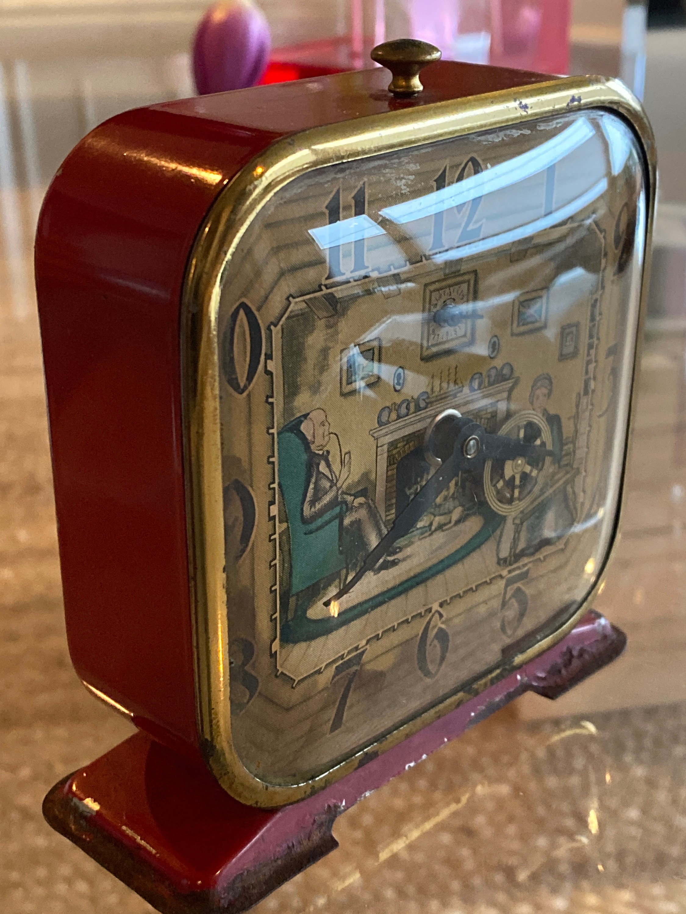 Vintage Lux Animated Alarm Clock 1950’s - Etsy