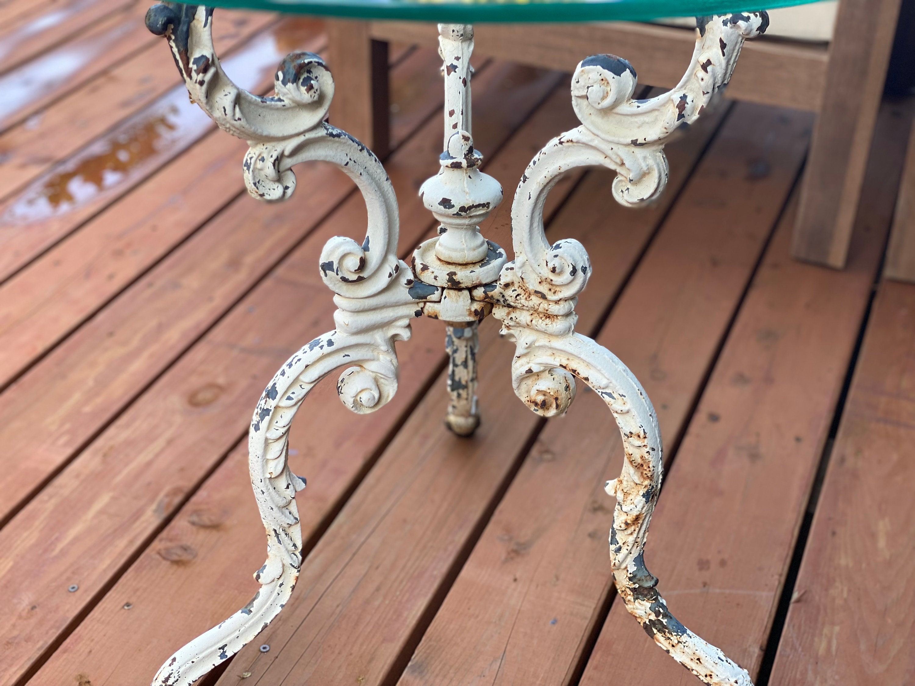 Cast Iron Ornate Table Base Antique - Etsy