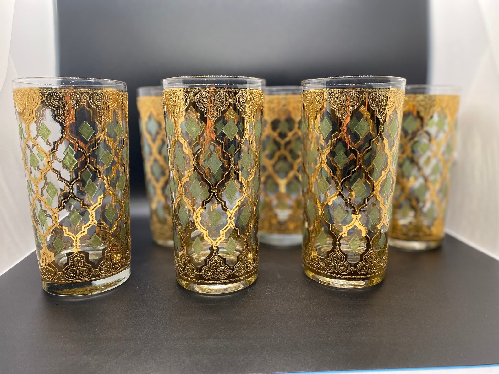 Vintage Culver Valencia Highball Glasses - Etsy