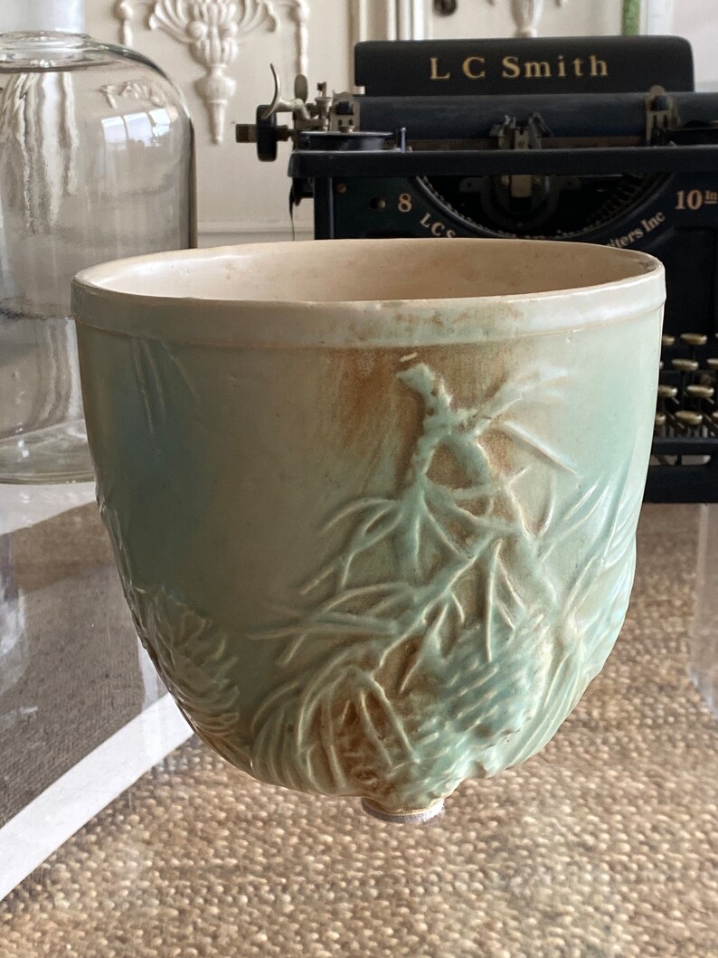 Vintage Mccoy Pottery Planter Jardiniere Mccoy Rustic Line 600 Pine ...