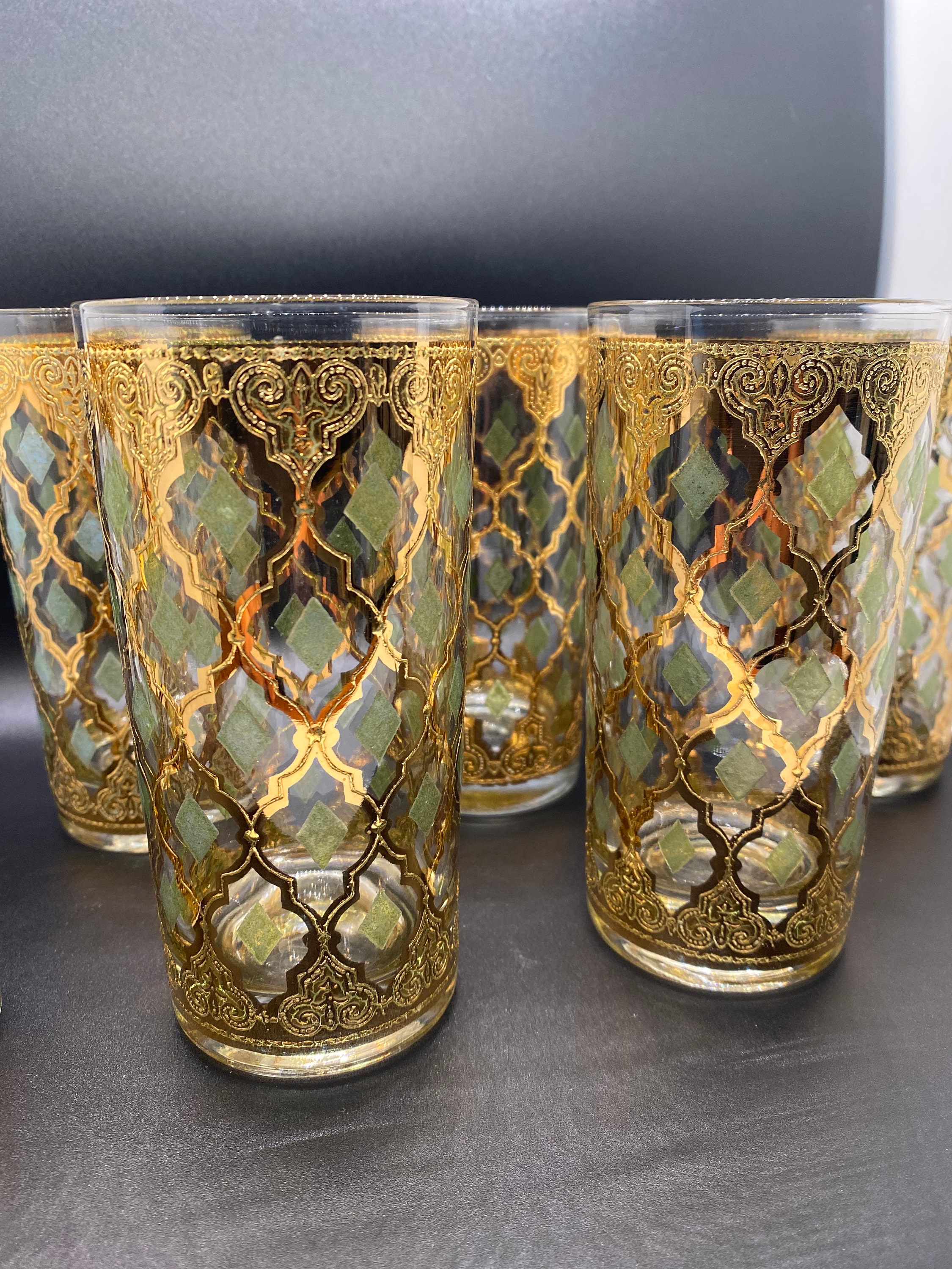 Vintage Culver Valencia Highball Glasses - Etsy