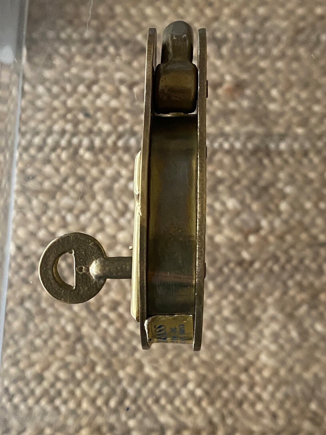 Solid Brass Old English JAS Morgan and Sons Padlock W Key 4 Lever - Etsy