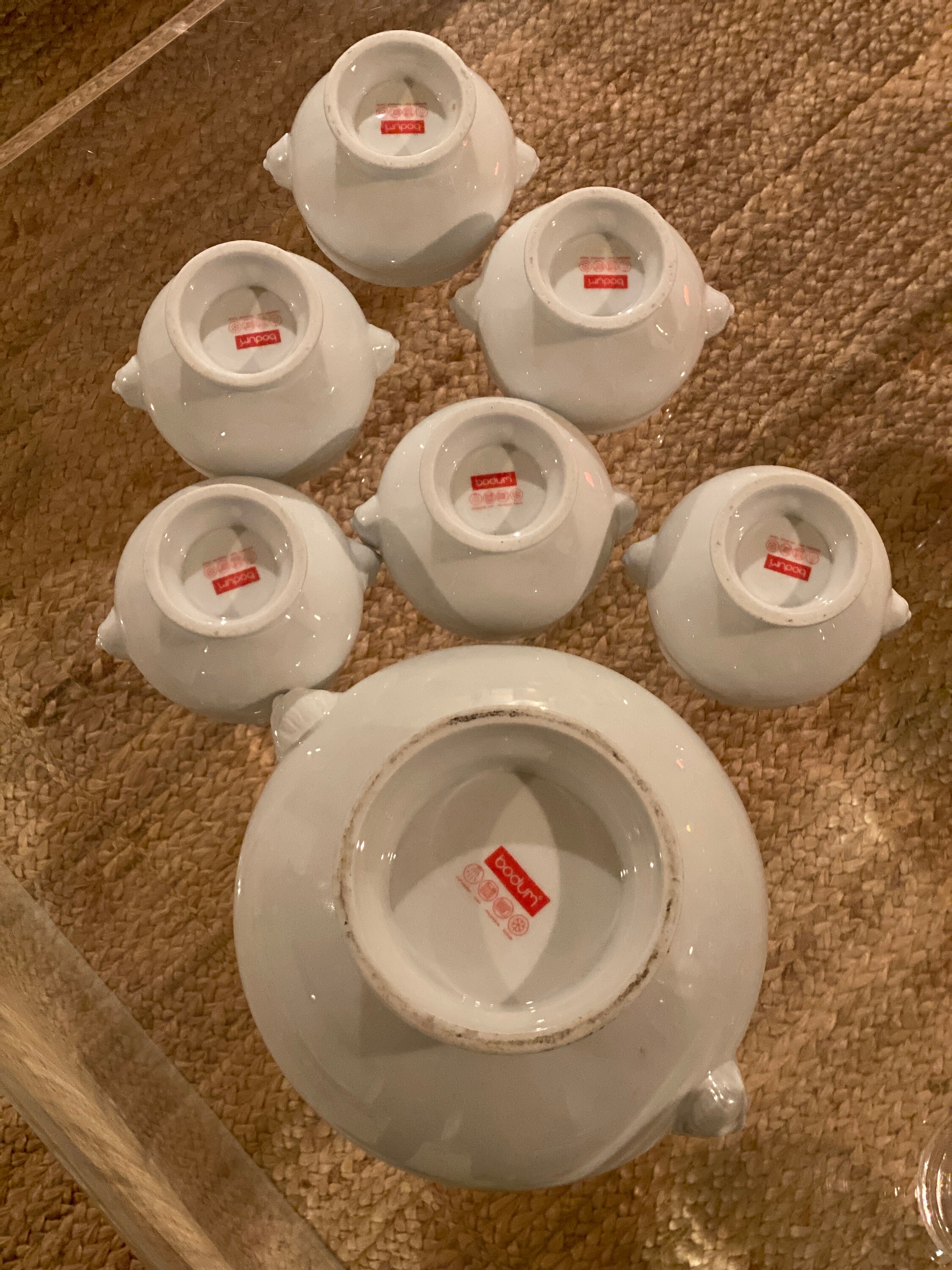 French Farm Table Vintage Bodum Large Pedestal Lions Head Terrine Pot ...