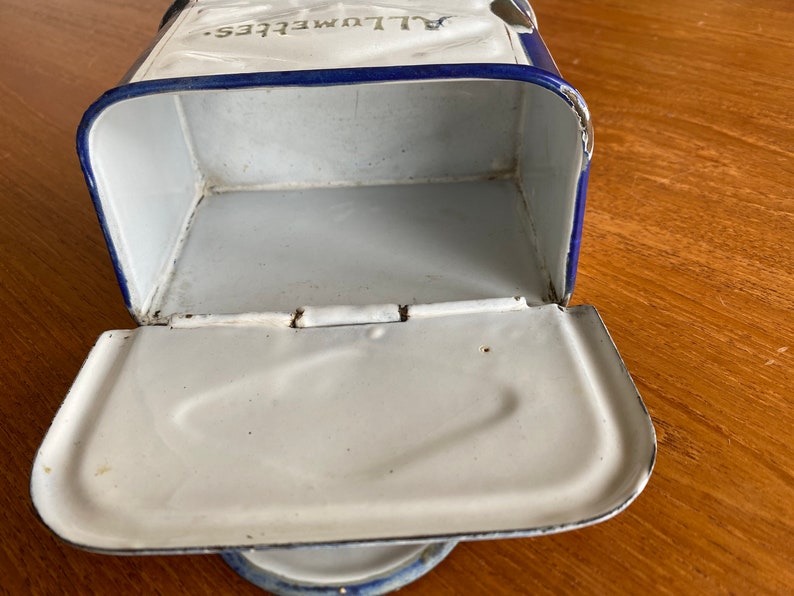 Allumettes French Enamel Box Antique - Etsy