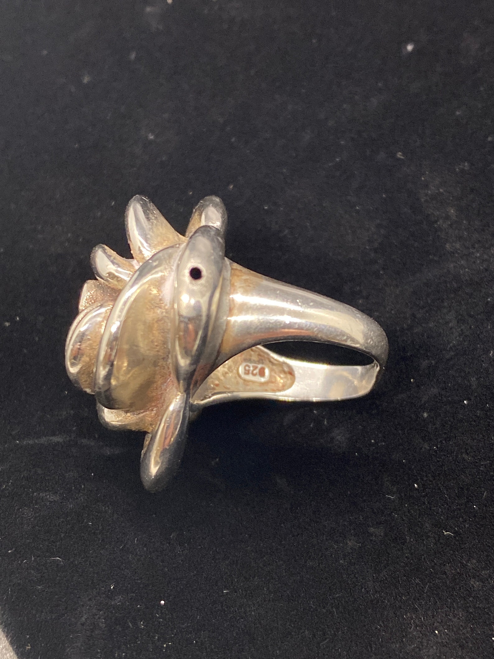 Vintage Sterling Silver Rose Ring Lost Wax Cast - Etsy