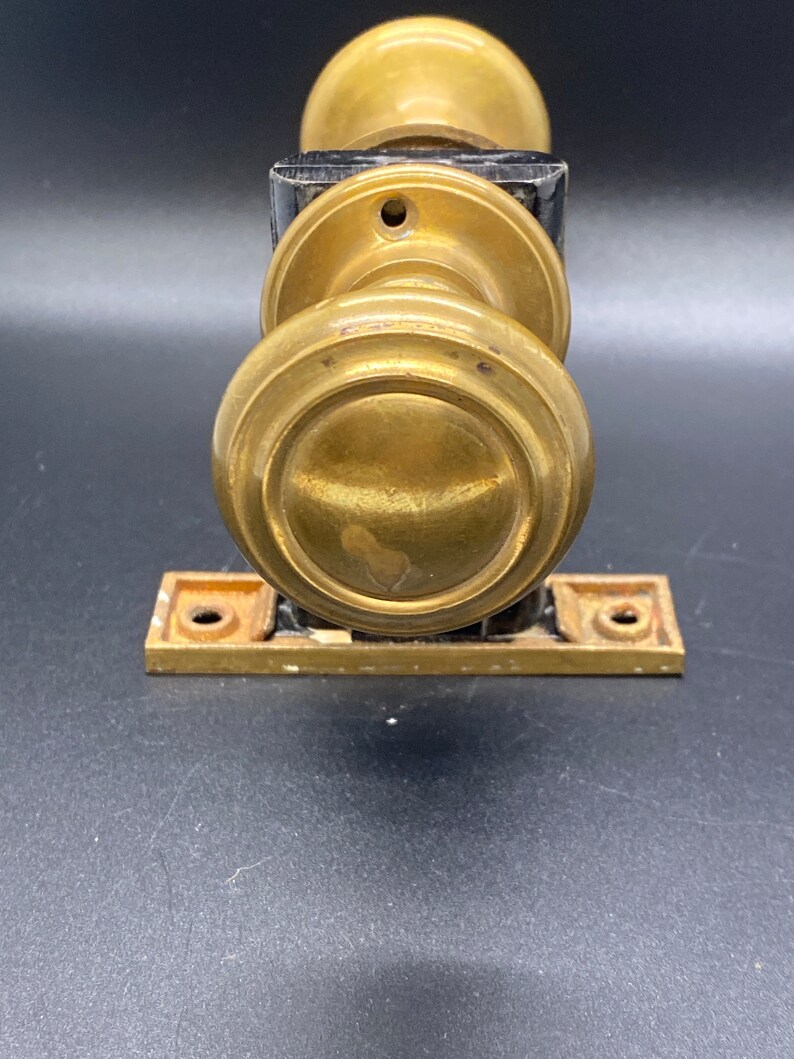 Vintage Classic Colonial Style Brass Door Knob Set - Etsy
