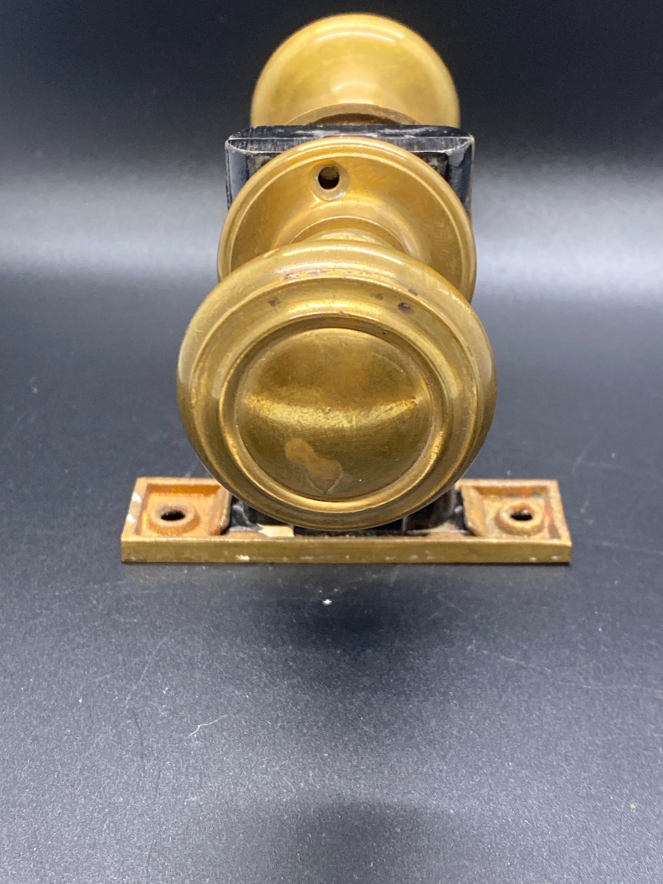 Vintage Classic Colonial Style Brass Door Knob Set - Etsy