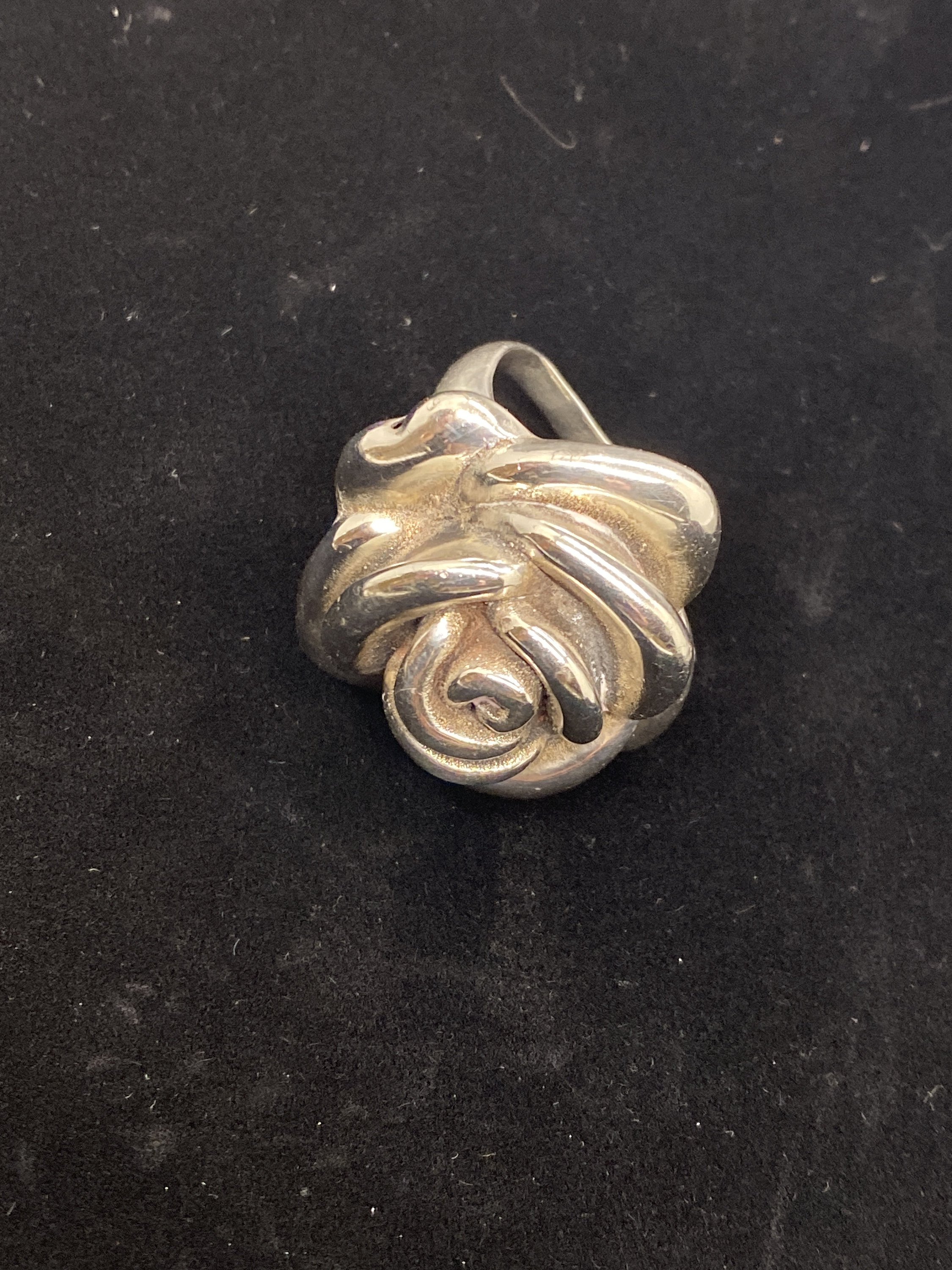Vintage Sterling Silver Rose Ring Lost Wax Cast - Etsy