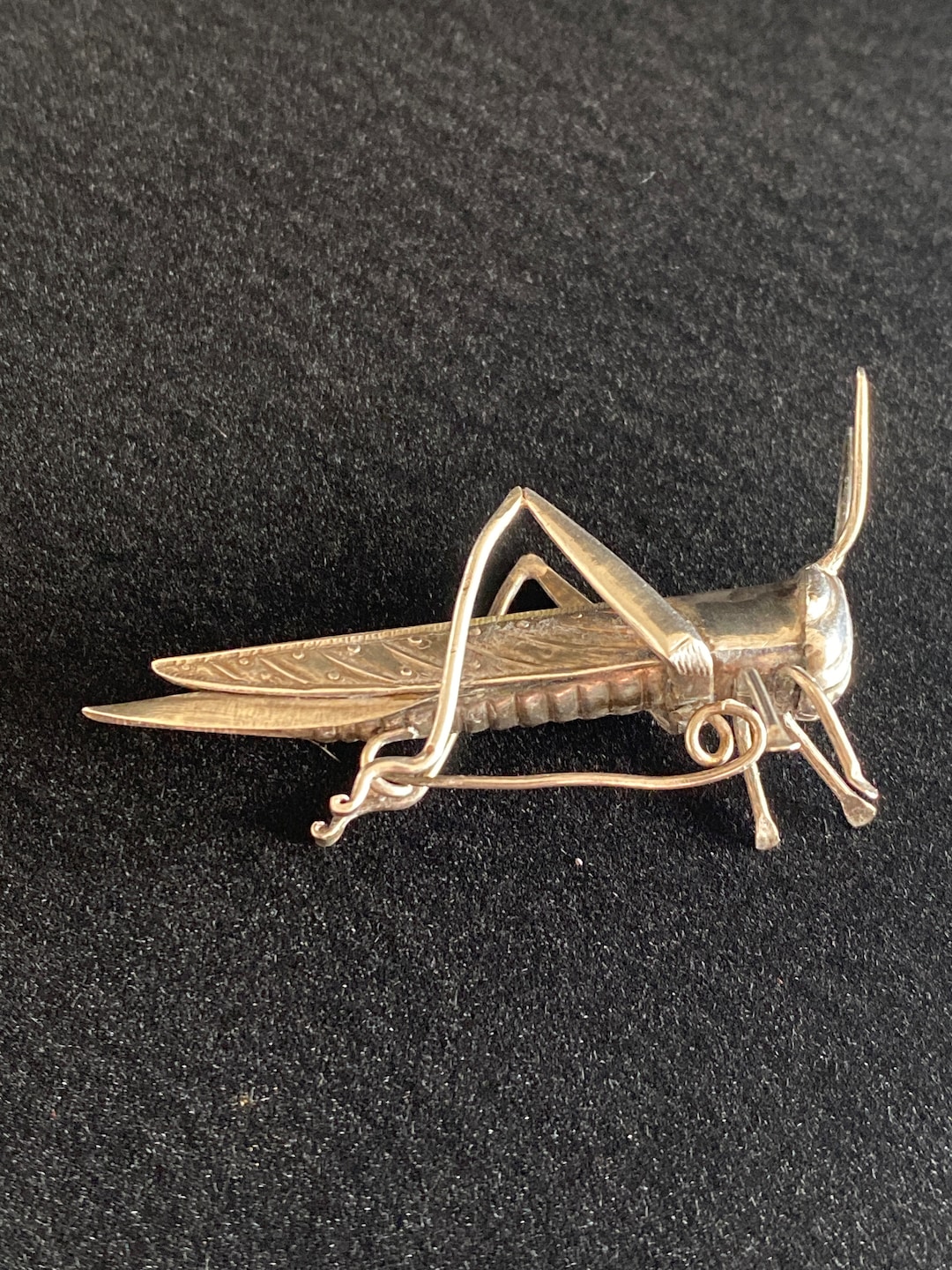 Handmade Artisan Sterling Silver Cricket Lotus Brooch Vintage - Etsy