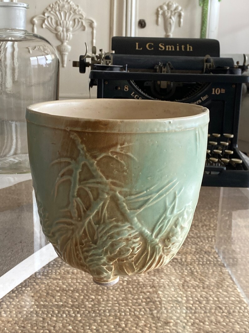 Vintage Mccoy Pottery Planter Jardiniere Mccoy Rustic Line 600 Pine ...