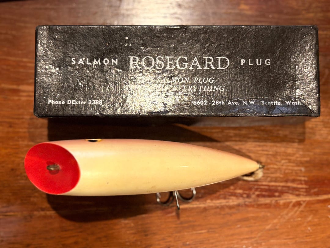 Rosegard Salmon Pluge Fishing Lure in Box - Etsy
