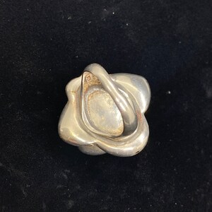 Vintage Sterling Silver Rose Ring Lost Wax Cast - Etsy