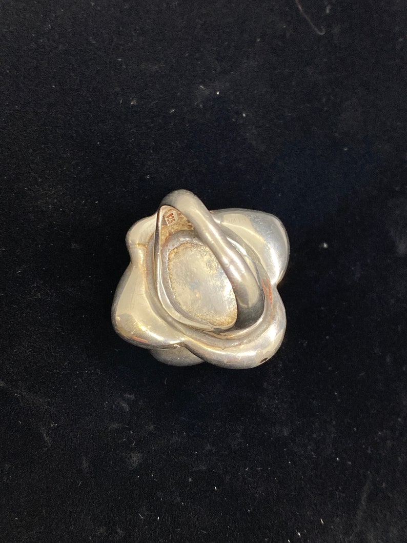 Vintage Sterling Silver Rose Ring Lost Wax Cast - Etsy