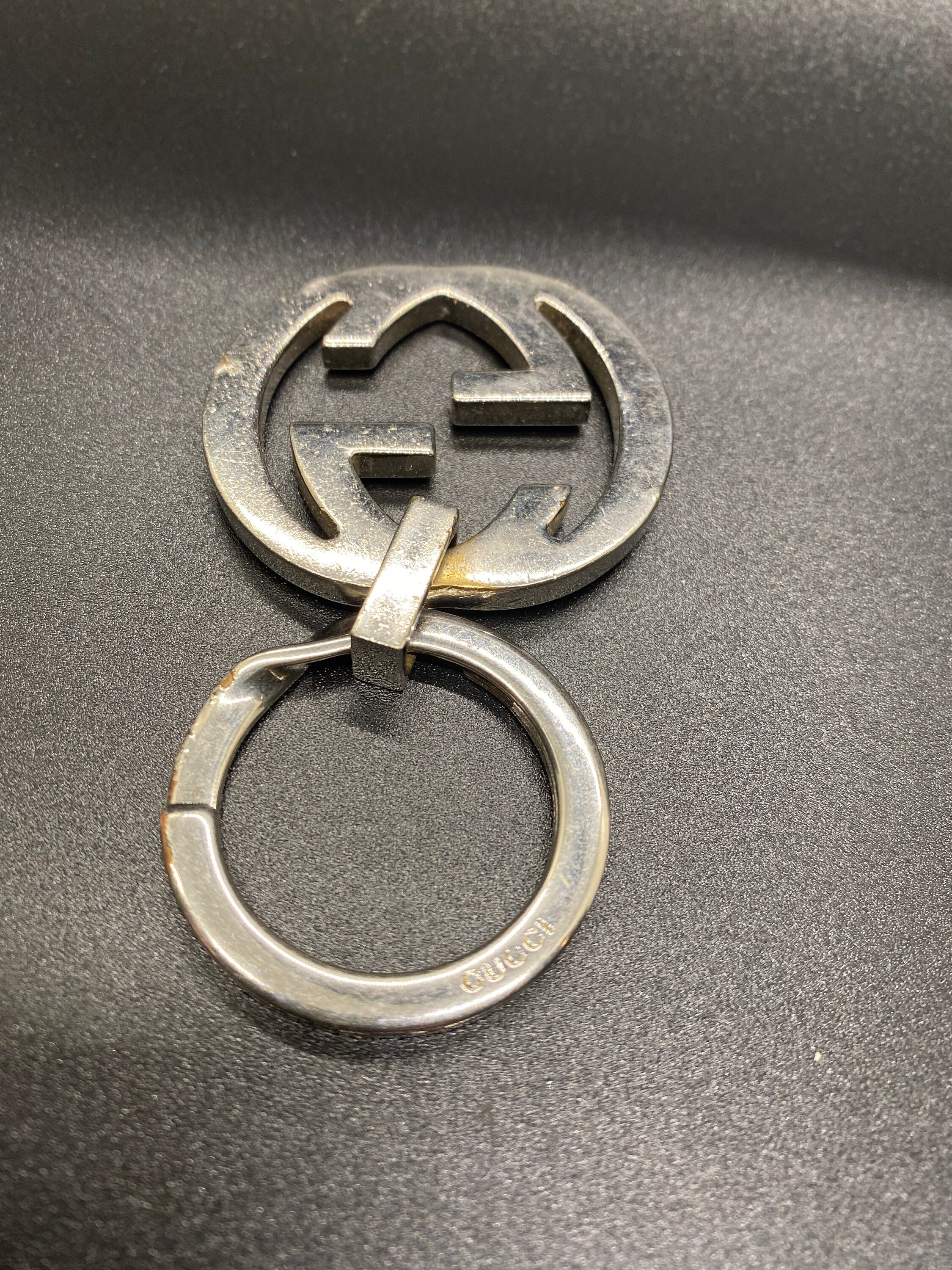 Vintage Gucci Interlocking G Key Ring - Etsy