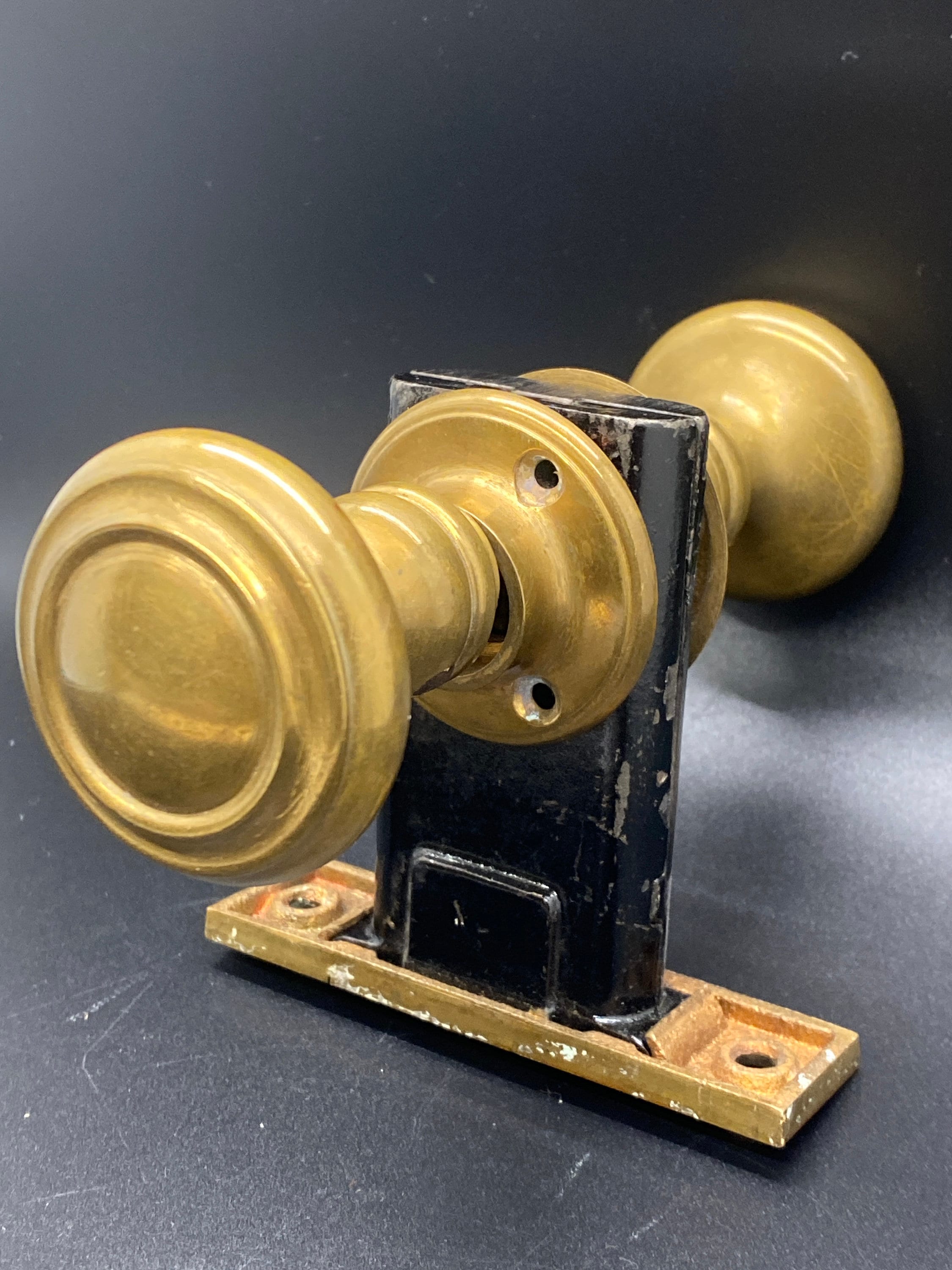 Vintage Classic Colonial Style Brass Door Knob Set - Etsy