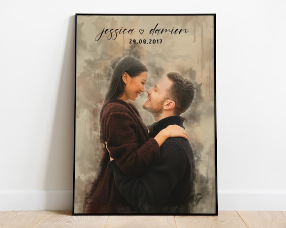 Watercolor Portrait Art Personalized Portraits Gifts for | Etsy