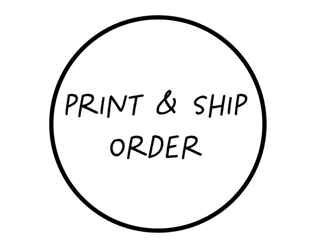 Print & Ship My Order - ADD-ON LISTING - Etsy