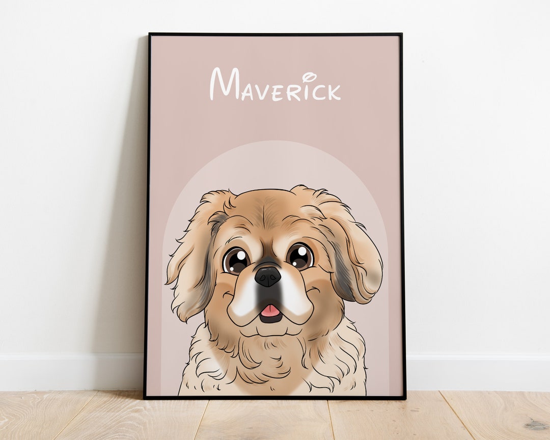 Custom Disney-cartoon Pet Portrait | Personalized Portraits | Gifts for ...