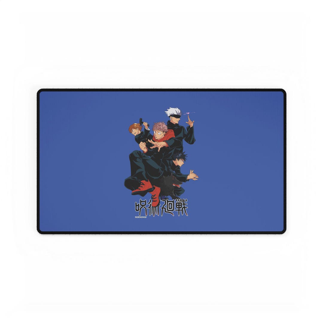 Anime Desk Mats, Jujutsu Kaisen Blue Design, Satoru Gojo, Yuji Itadori ...
