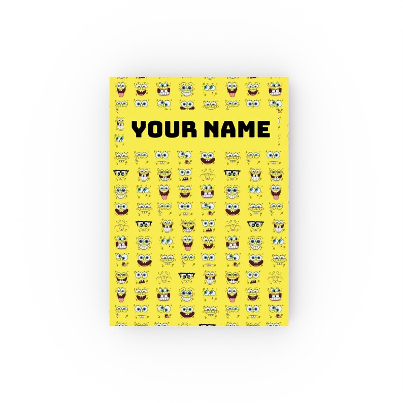 Personalized Spongebob Squarepants Funny Yellow Cool Bright Journal ...