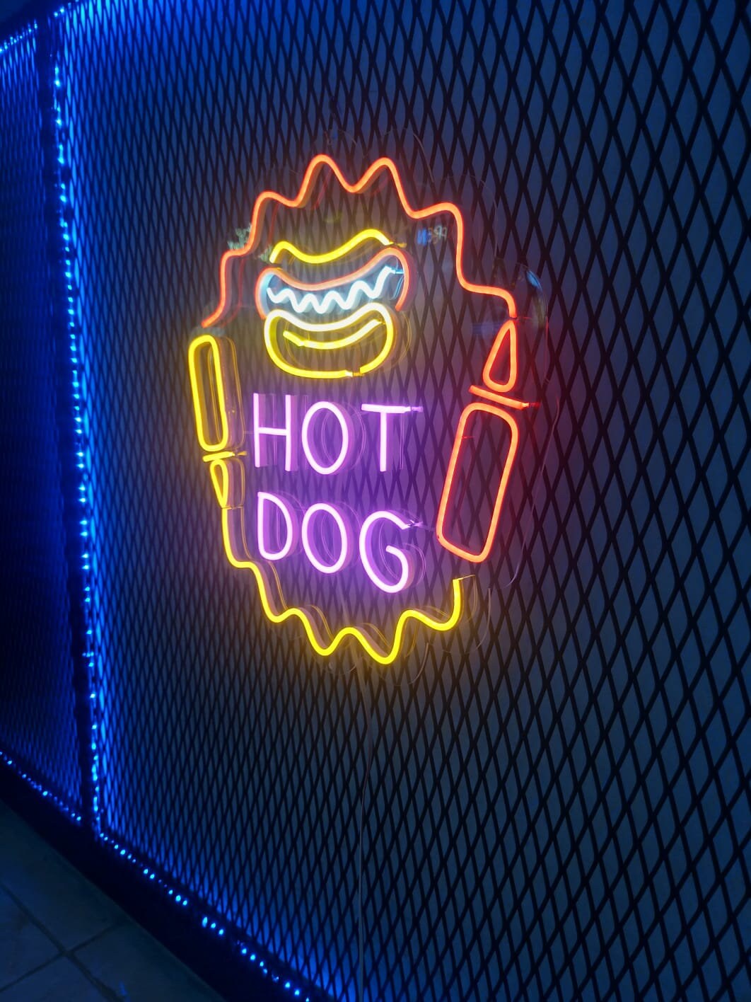 Hot Dog Neon Advertising Sign Hot Dog Advertising Sign Hot - Etsy