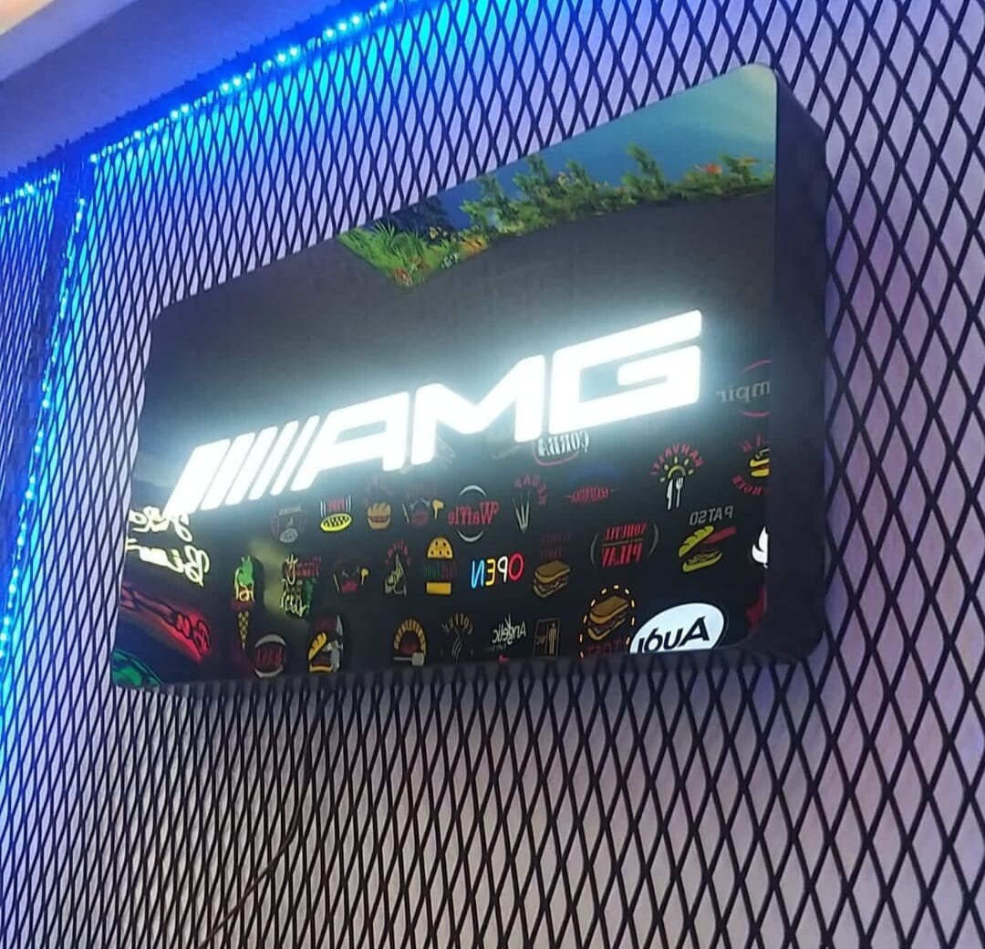 Mercedes Amg Ledsign Amg Ledsign Christmas Gift Amg Ledsign - Etsy