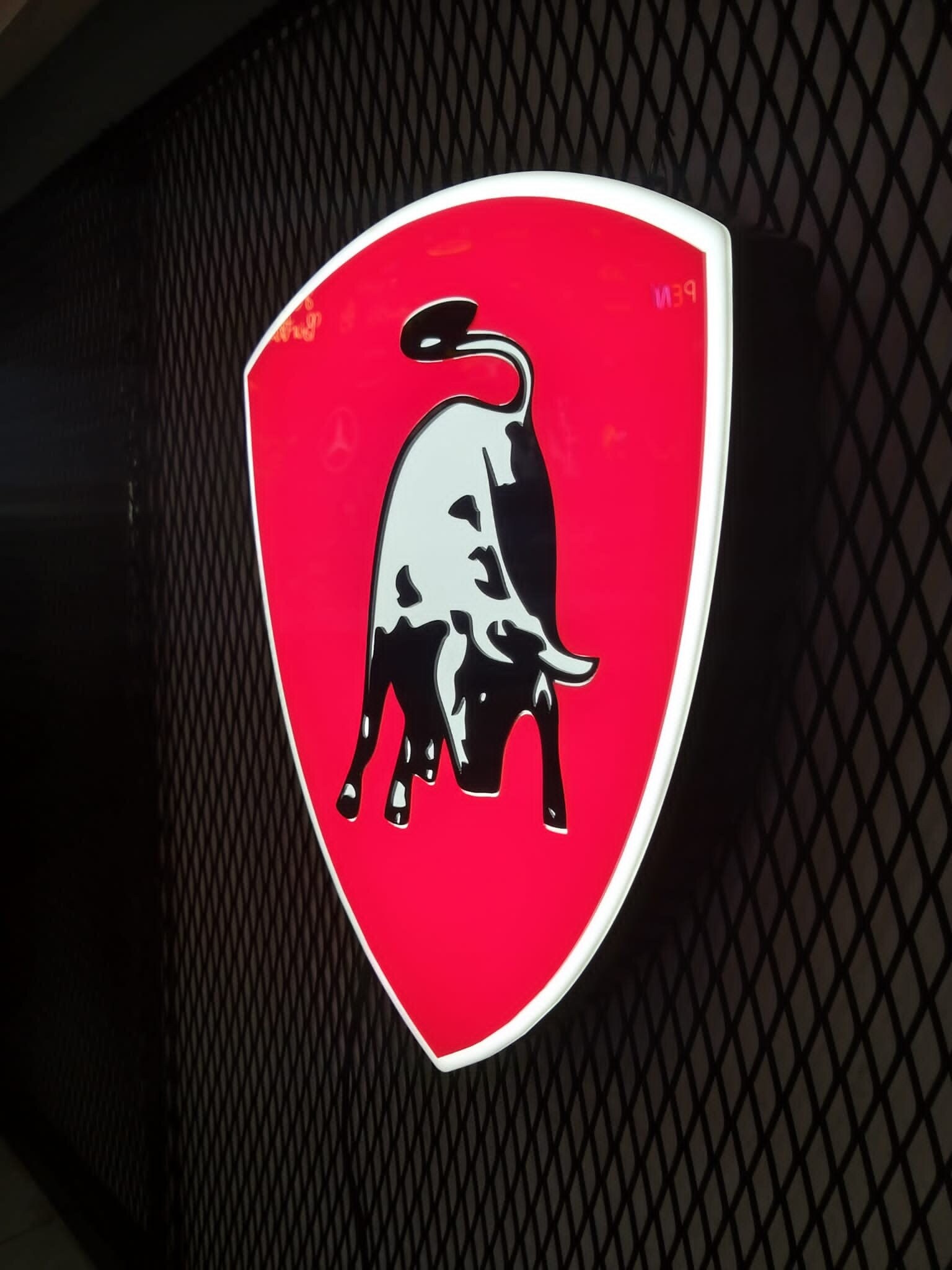 Lamborghini Vintage Sign, Lamborghini Wall Lamp, Lamborghini Wall Decor ...
