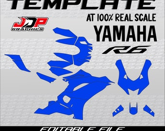 Yamaha YZF R6 2017-2021 Template - Etsy