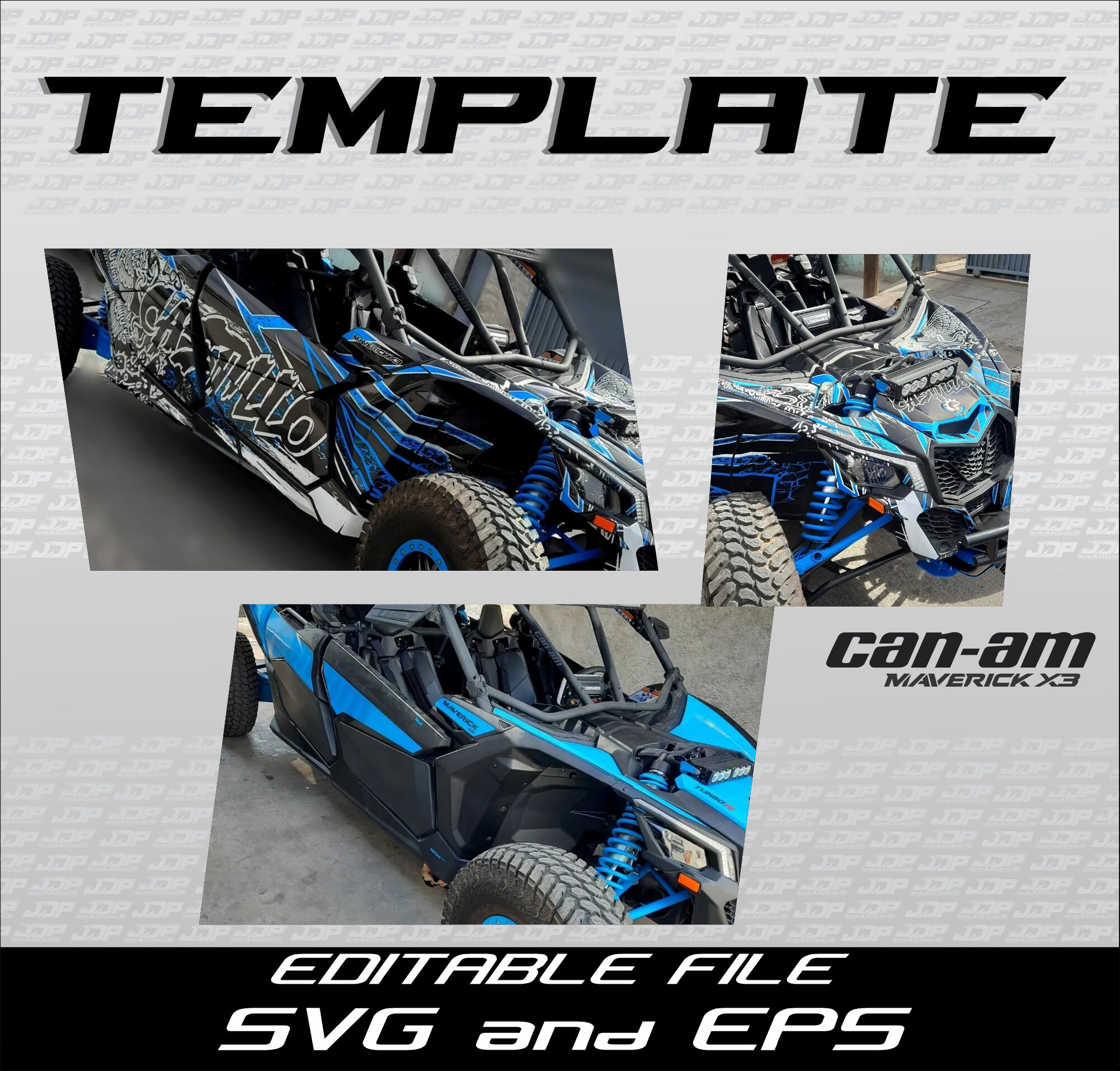 Can Am Maverick Template and Free Design - Etsy