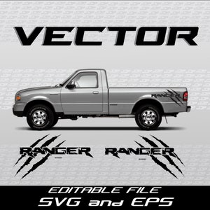 Ford Ranger Vector 3 Designs SVG EPS - Etsy
