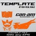 Maverick X3 Graphics Template Can Am - Etsy
