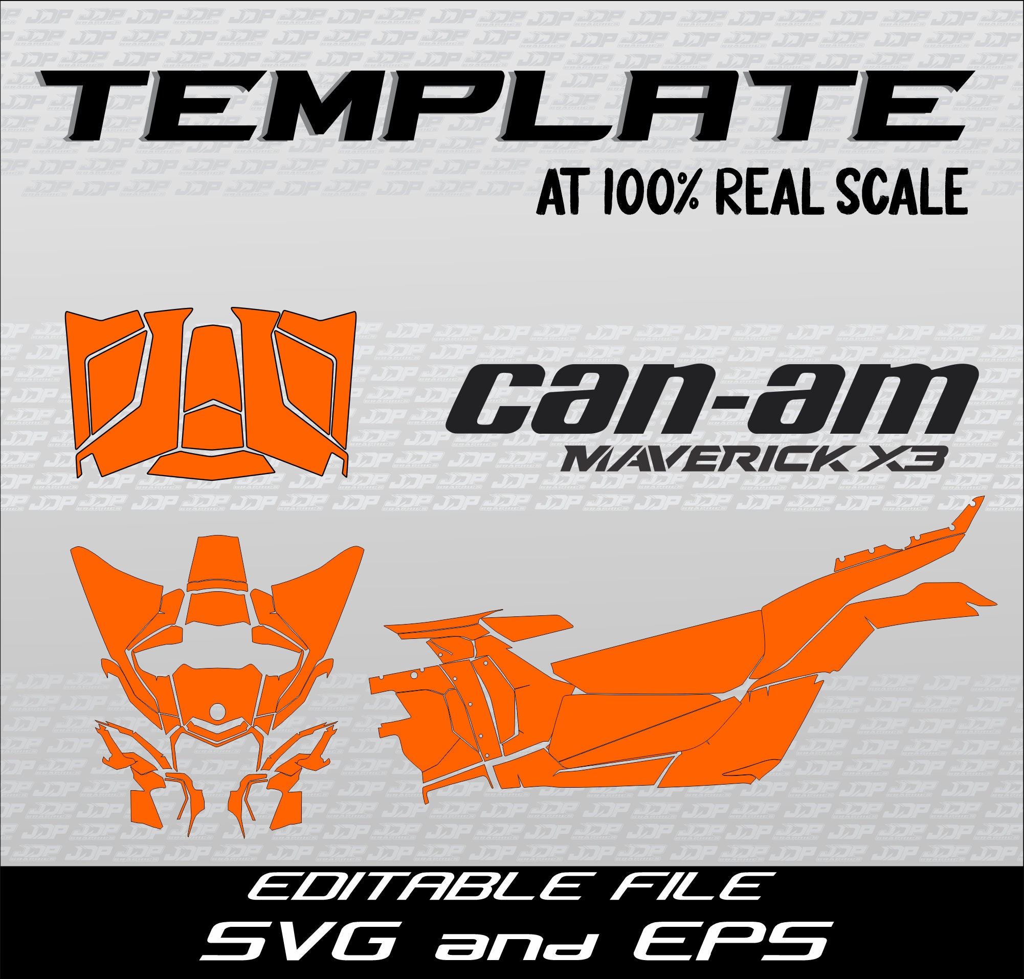 Maverick X3 Graphics Template Can Am - Etsy