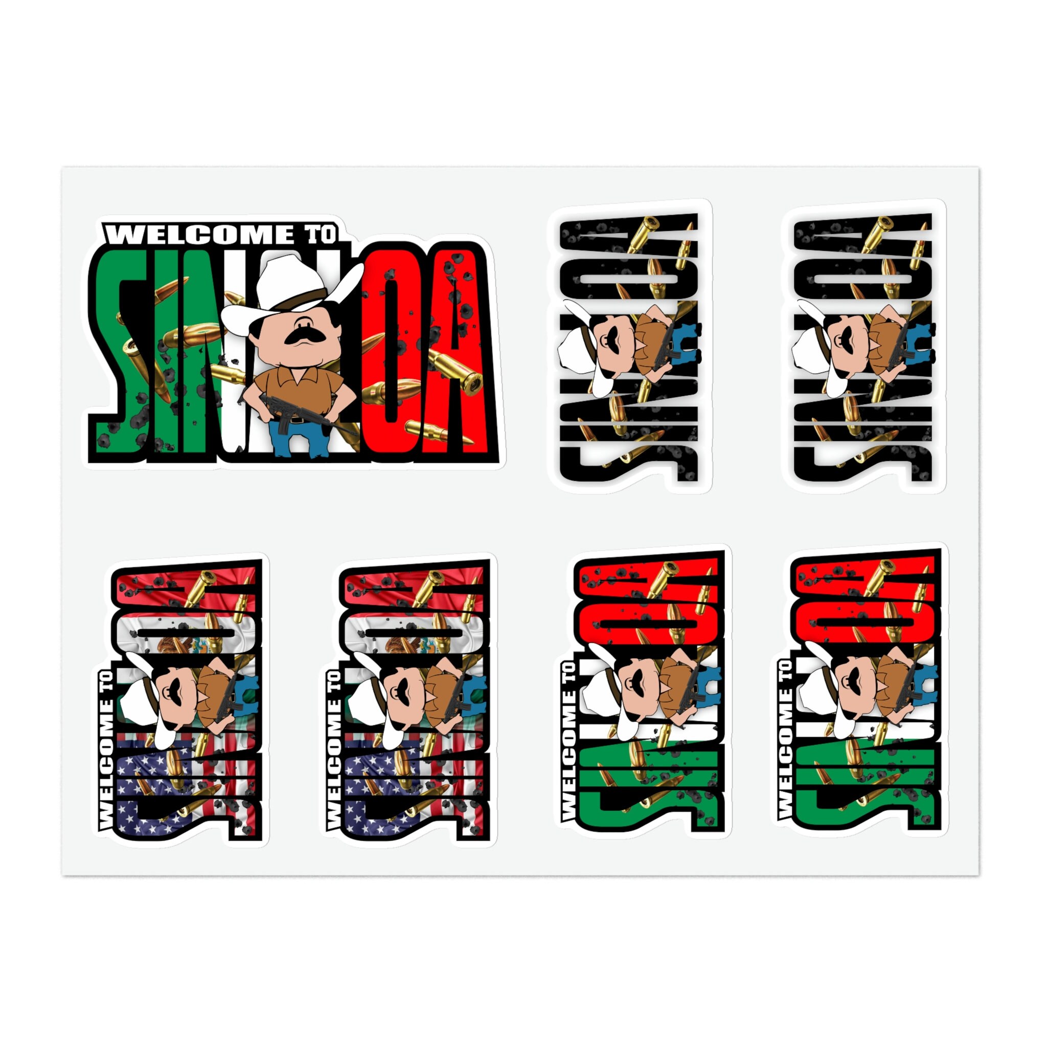 Sinaloa Sticker/decals Mayo Sticker 8.5x11 Stickers Sheet MEX/USA - Etsy