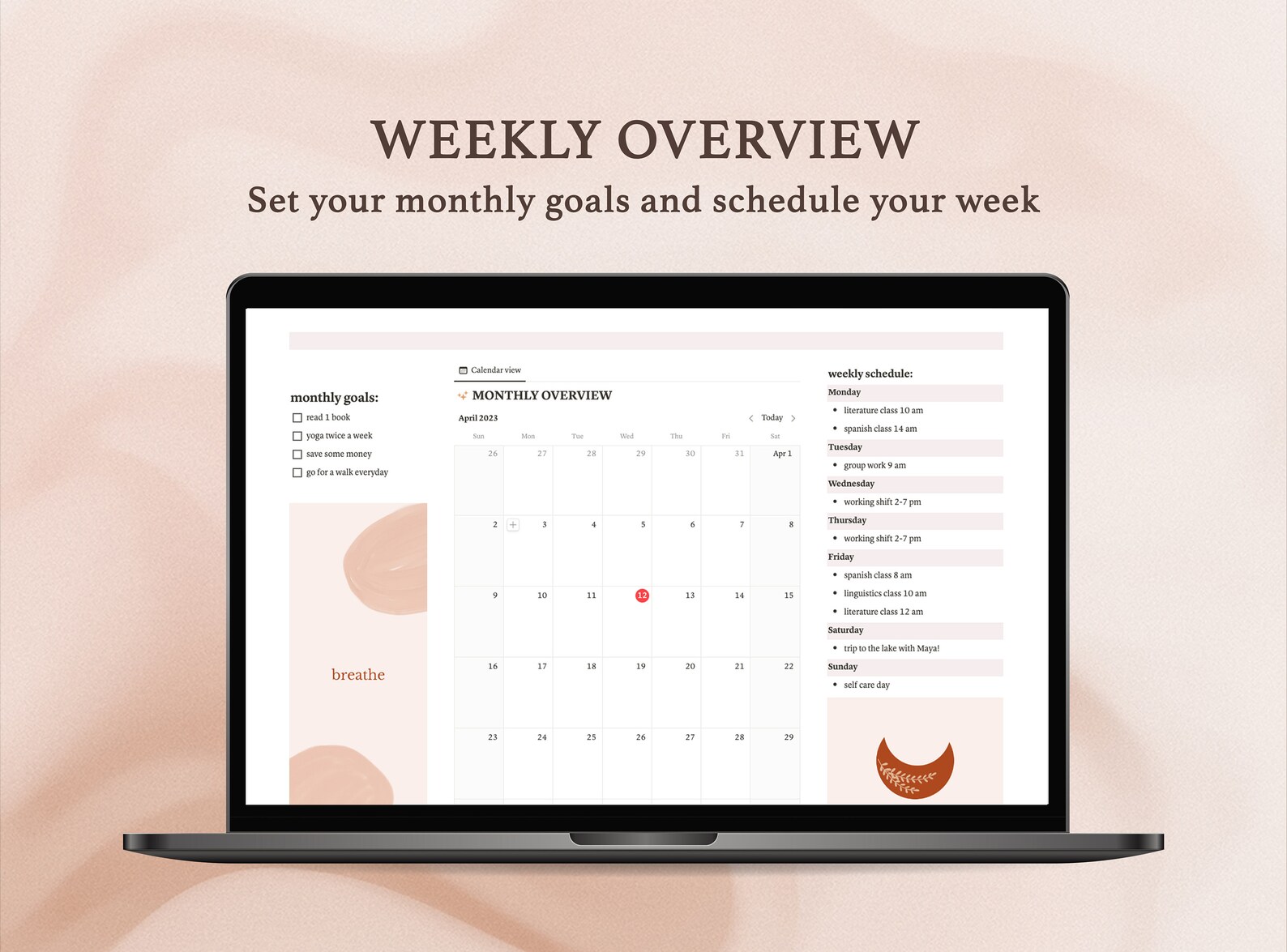 Boho Notion Template Notion Personal Planner Life Planner - Etsy Canada
