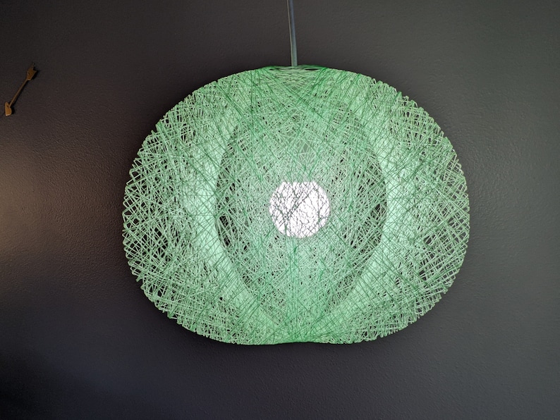 ALINA (13") - Sculptural String Pendant Lamp for Ceiling / Plug in ...