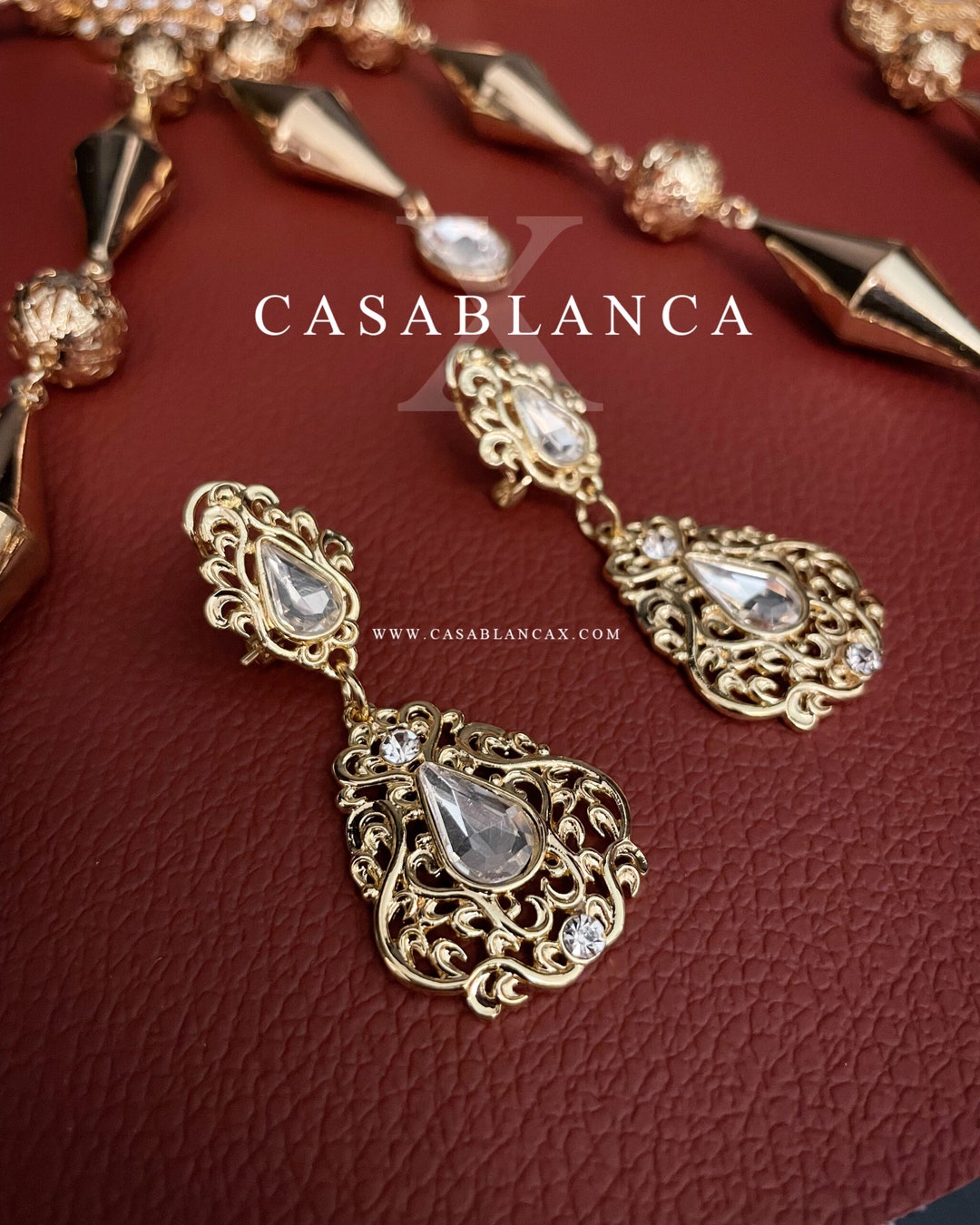 Moroccan Gold Earrings – Mira - Etsy