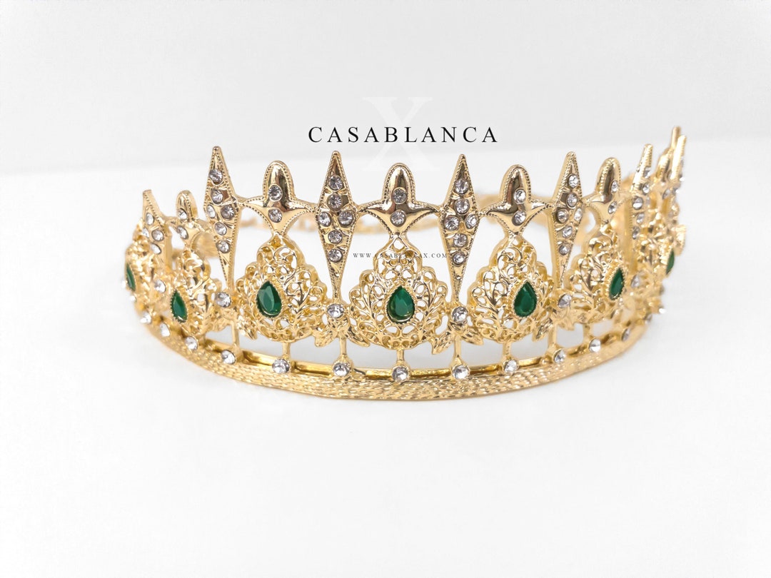 Golden Henna Green Crown Tira Iama Henna Day - Etsy