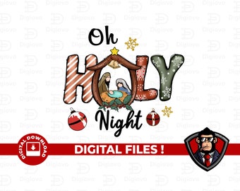 Oh Holy Night Png, Christmas Png, Nativity Png, Holy Family Png ...