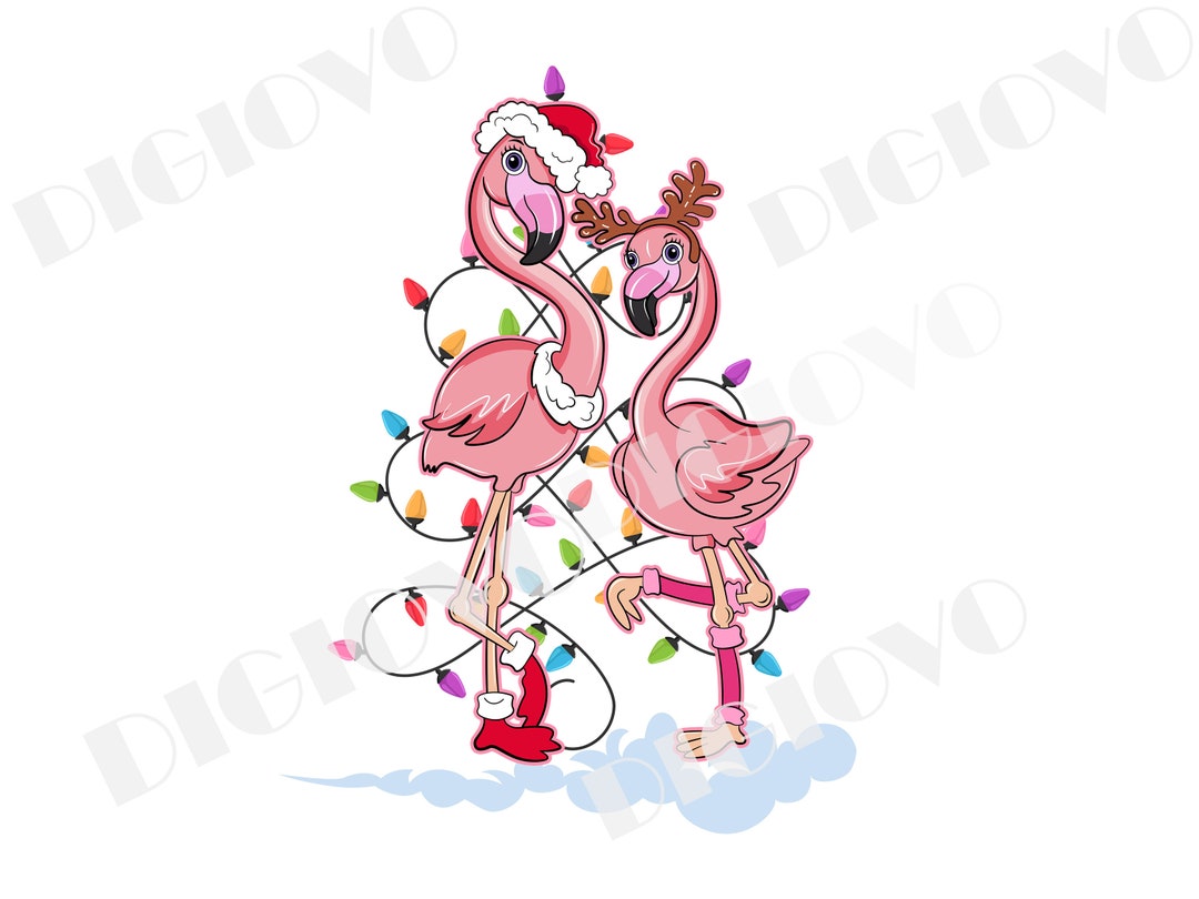 Christmas Flamingo SVG PNG, Christmas Flamingo Shirt Design Png ...