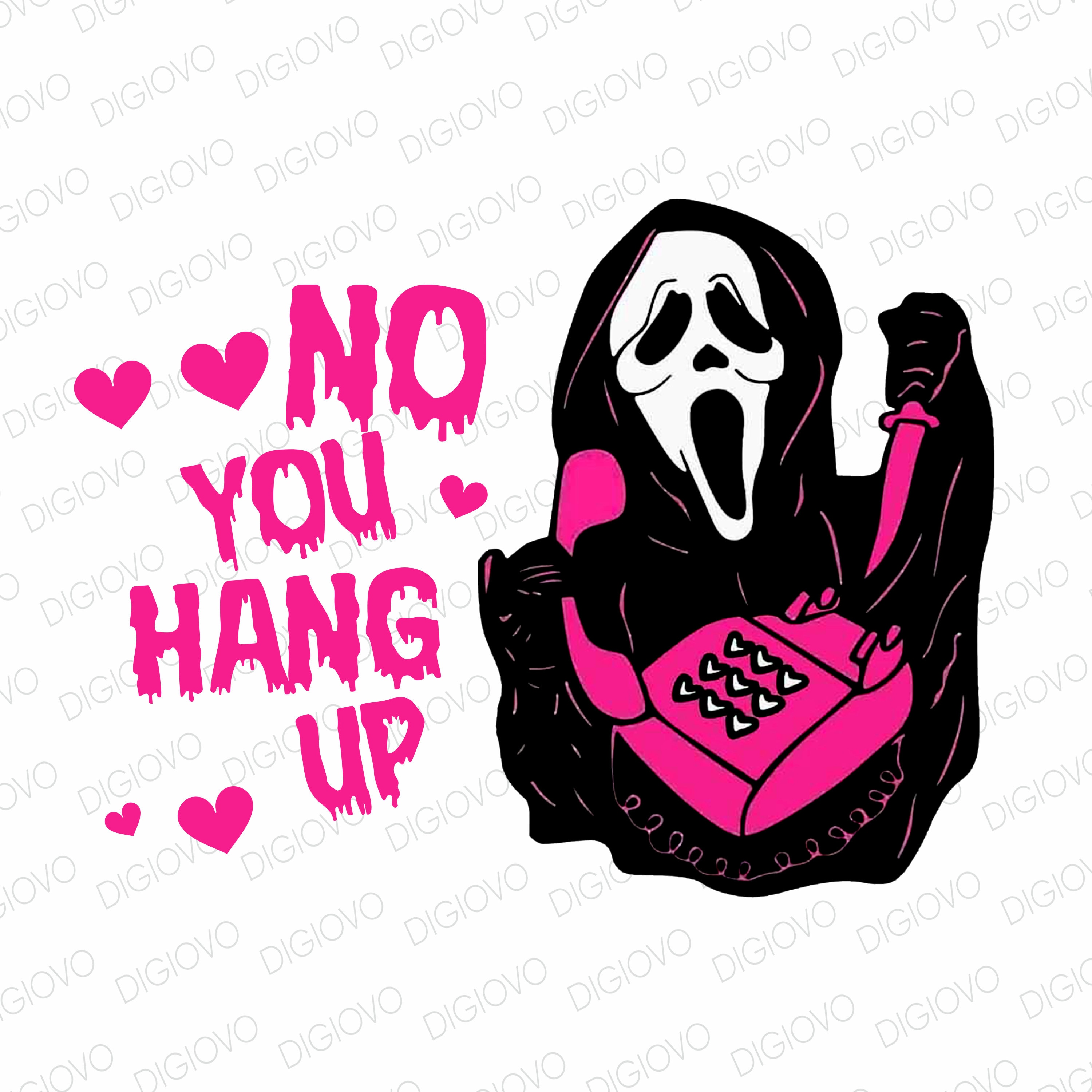 No You Hang up PNG, Ghostface Png, Scream Movie Png, Horror Png ...