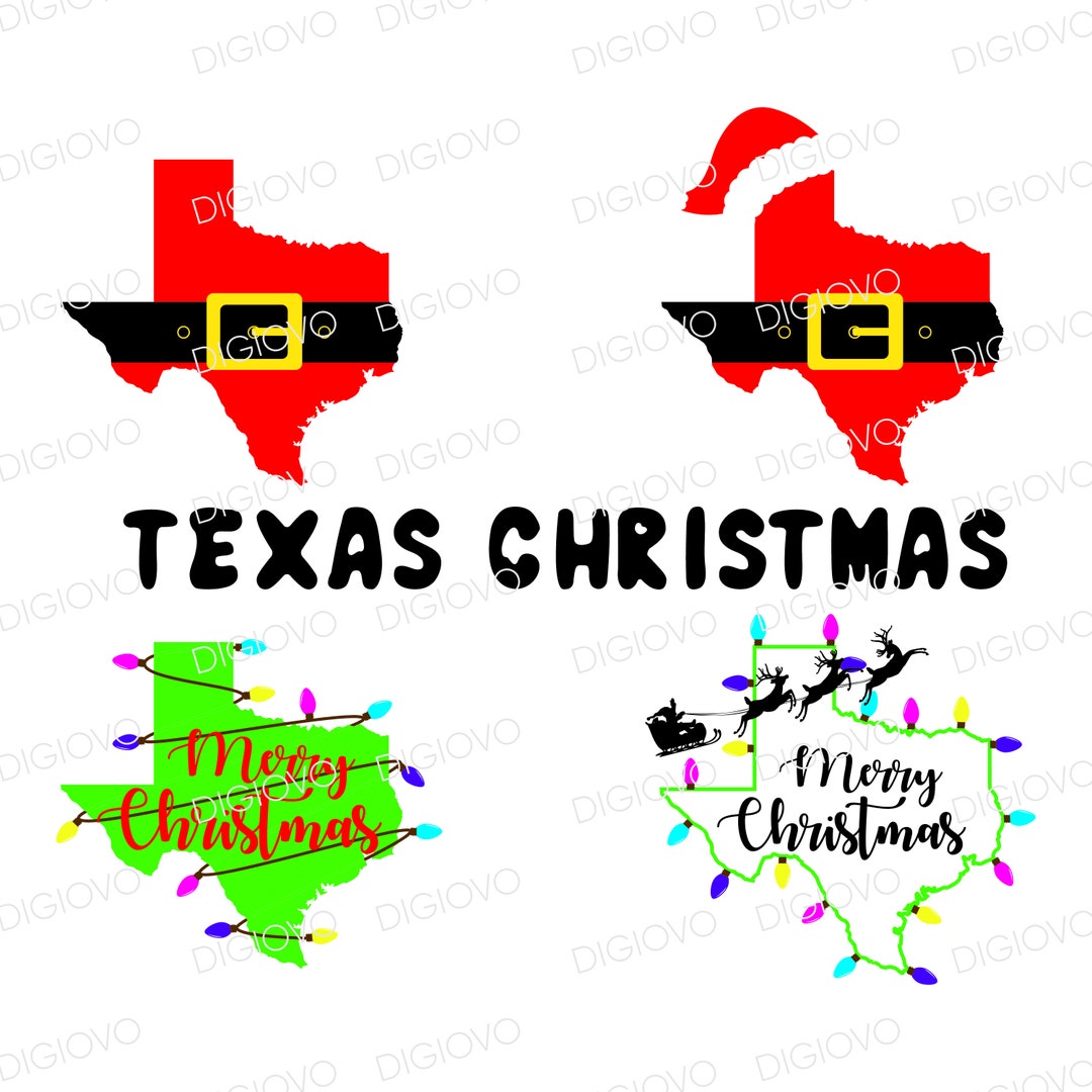 Texas Christmas Svg Bundle Hand Drawn Texas Outline Svg Texas Home Svg ...