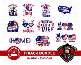 30 4th of July SVG Bundle, July 4th Png, Fourth of July Svg, America ...