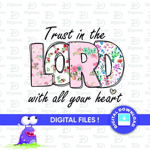 Trust in the Lord Clipart - Etsy