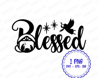 Blessed Svg, Blessed Word Svg, Blessed Cut File, Blessed Word Cut File ...