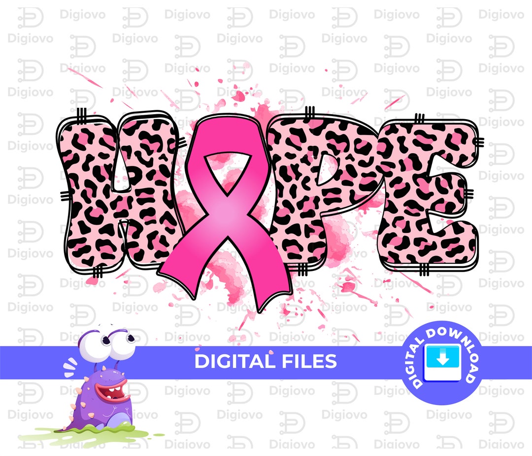Hope PNG Sublimation Design Breast Cancer Awareness Cancer Awareness ...