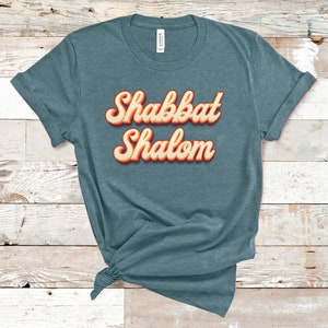 Shabbat Shalom Shirt: Feast Day Shirt, Shabbat Shirt, Torah Shirt ...
