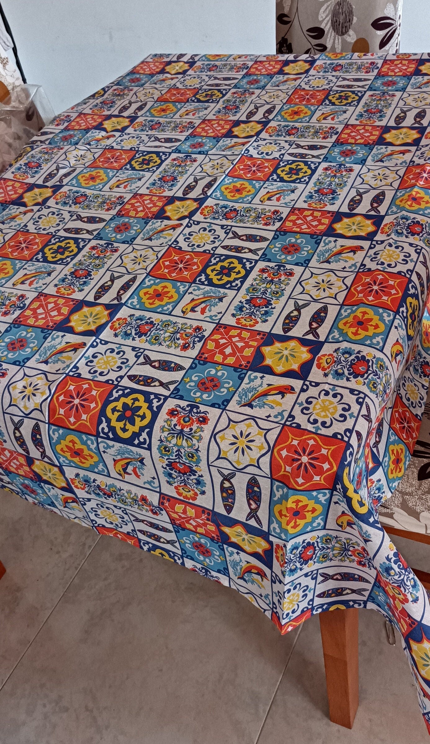 Portuguese Table Cloth Traditional Different Design 150x200, Colourful ...