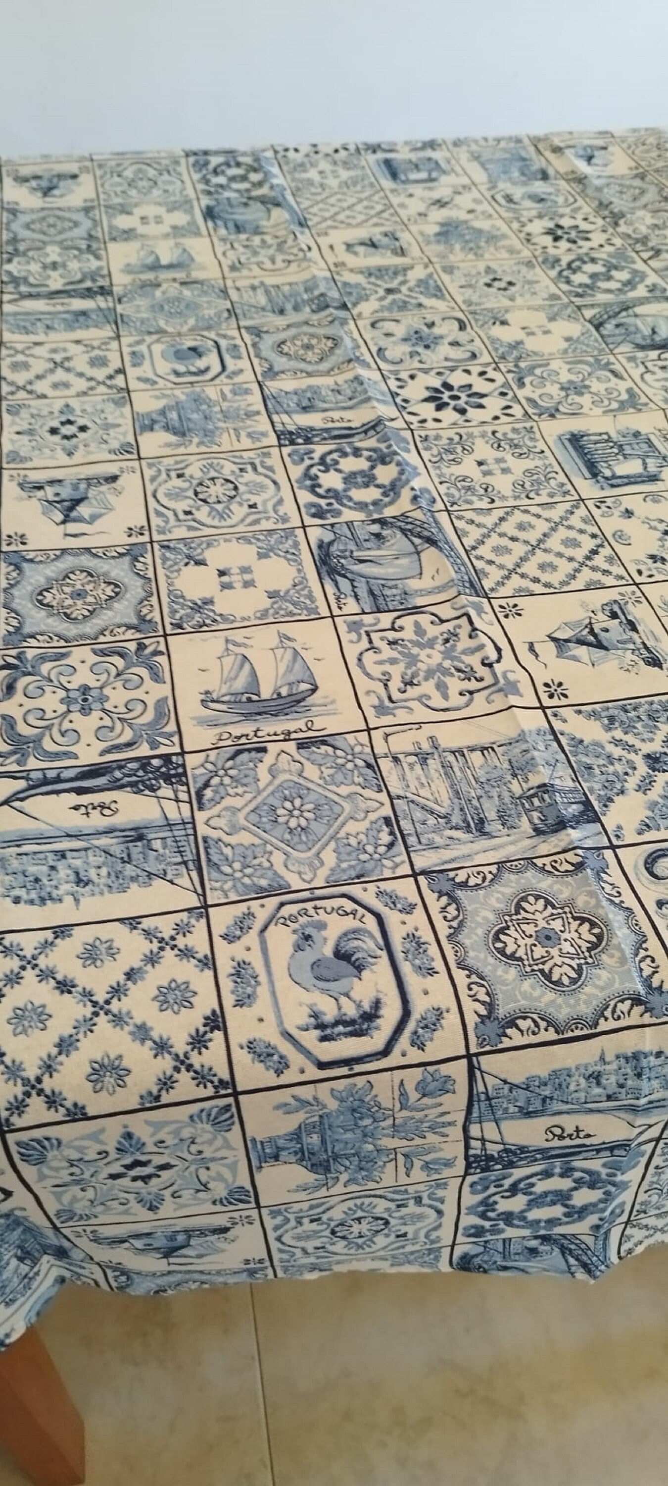 Portuguese Floral Print Tablecloth: Traditional Colorful Kitchen ...